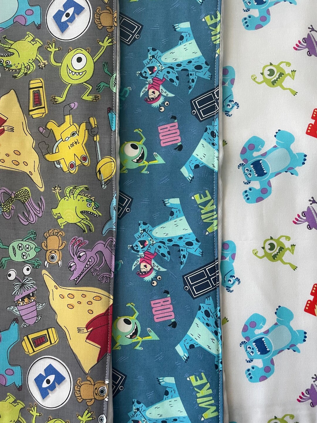 Burp Cloths, Monsters Inc, Pixar, Sulley, Boo, Mike, Baby Shower - Etsy