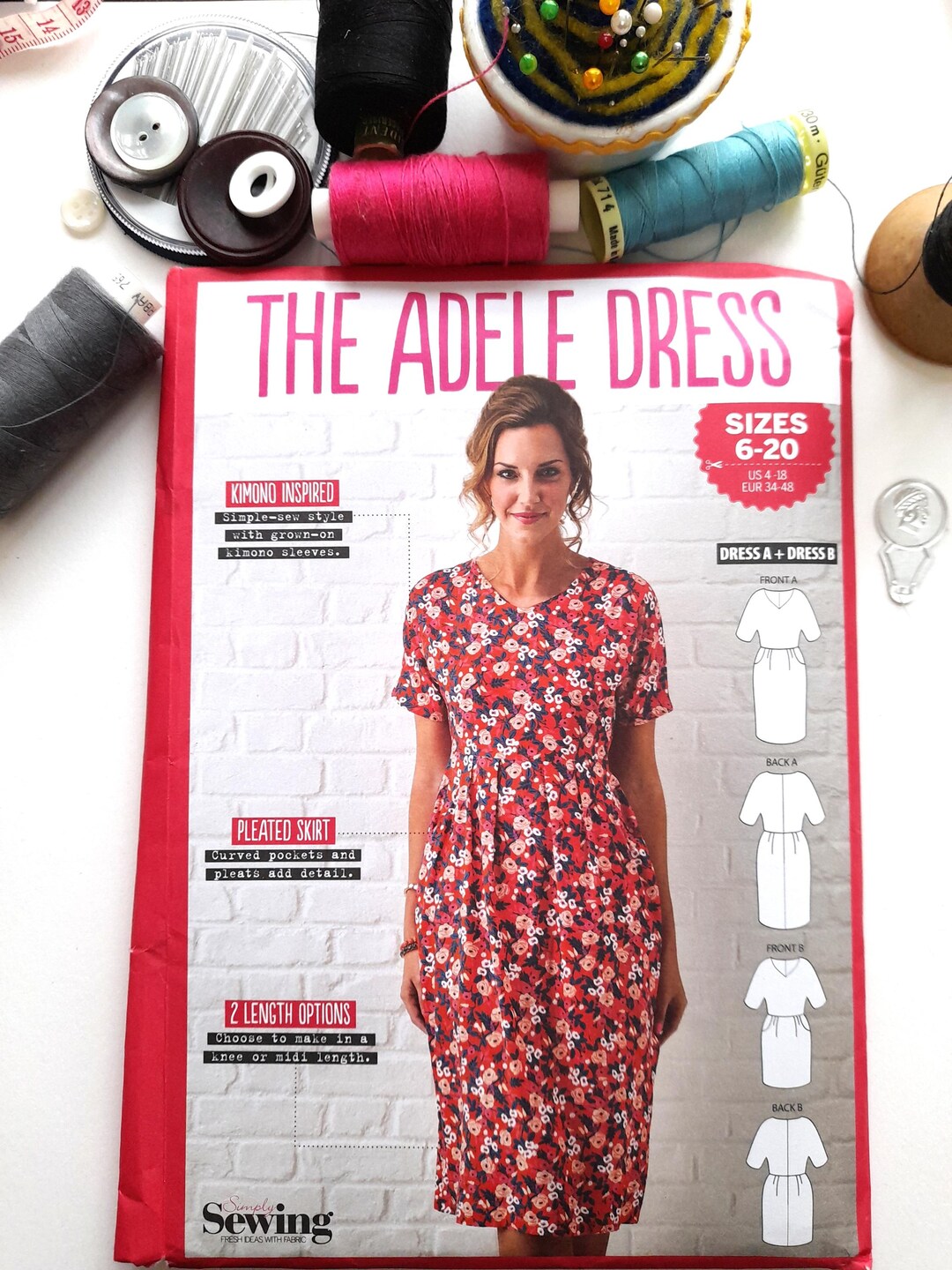 Dress Sewing Pattern, Simply Sewing 'adele Dress' Pattern, Dress Sewing Pattern, Sewing Pattern ...