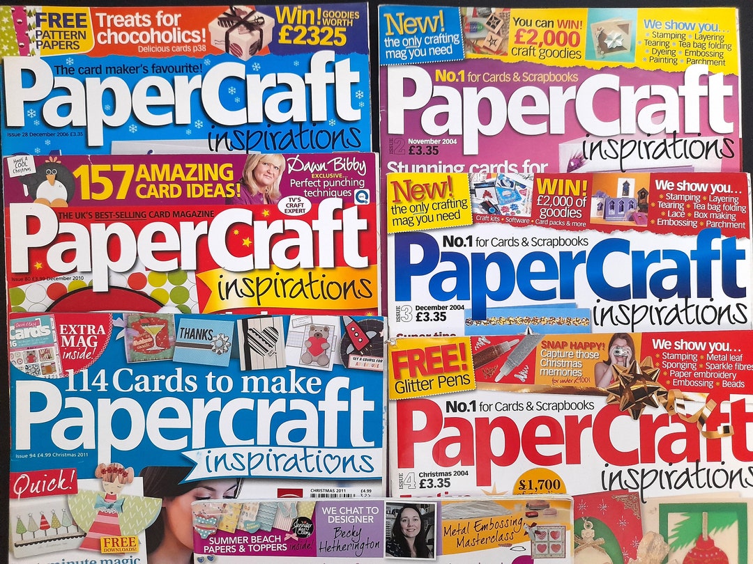 Papercraft Inspirations Magazine, Back Issues, Choice of Editions, With ...