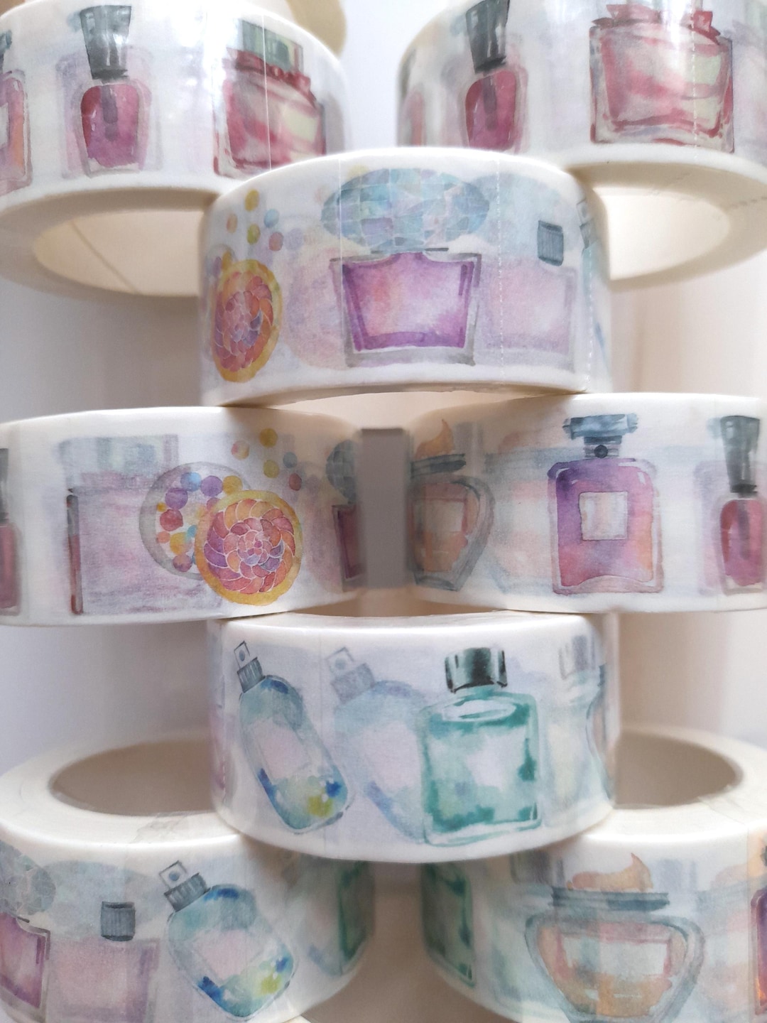 Cute Perfume Bottle Washi Tape, Printed Masking Tape, Decorative ...