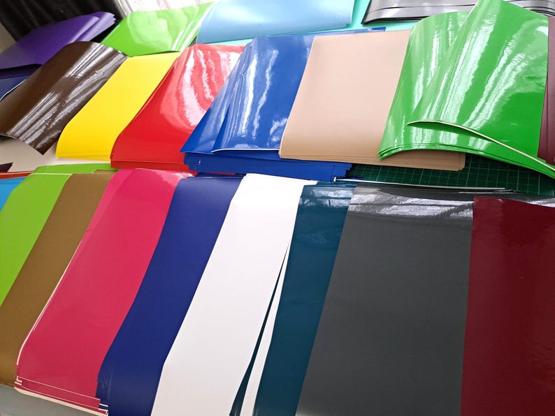 Assorted Self-adhesive Vinyl Sheets, 30x30cm Craft Vinyl Offcuts - Etsy
