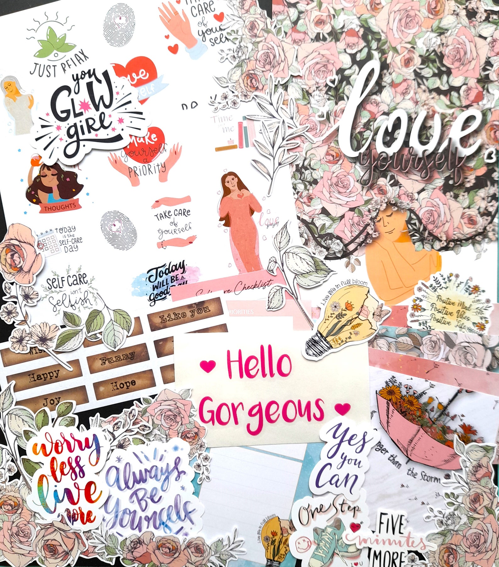 Planner Stationery Craft Bundle Kit - Positivity Hello Gorgeous ...