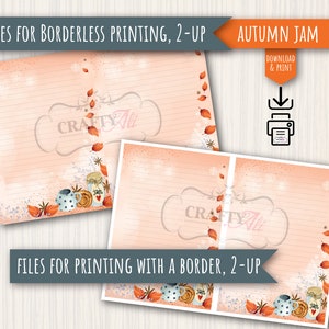 PRINTABLE Letter Writing Notepaper, Autumn Jam Theme, Digital Letter ...