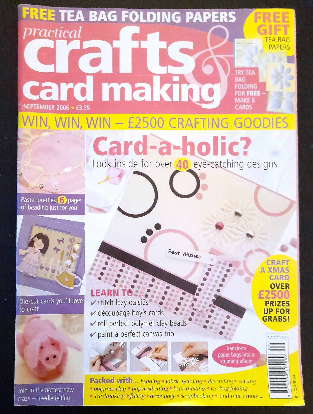 Practical Crafts & Cardmaking Magazine, Back Issue, With Step-by-step ...