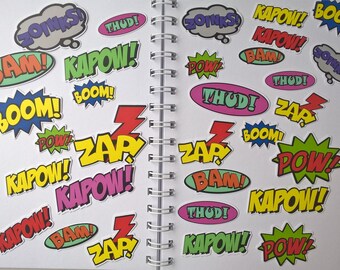 Comic Book Words | Etsy