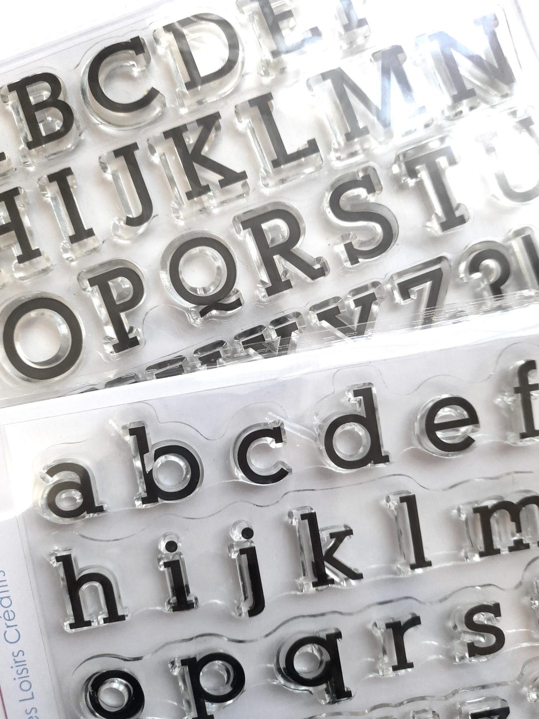 Alphabet Silicone Stamps Set, Upper and Lower Case, Clear Rubber Stamp ...