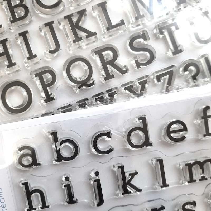 Clear Alphabet Stamps - Etsy