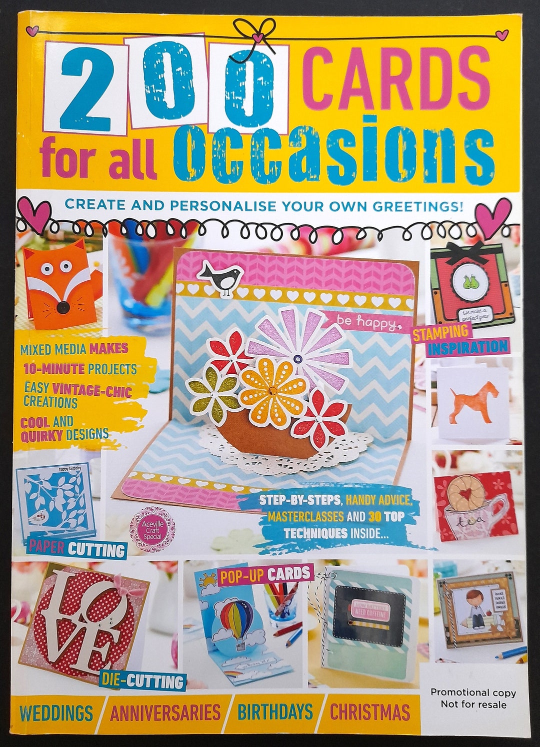 200 Cards for All Occasions Book, Project Booklet, With Step-by-step ...