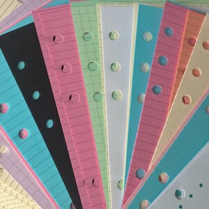 A6 Size Planner Paper Refills Mixed Pack, 40 Sheets for 6 Ring Planners ...