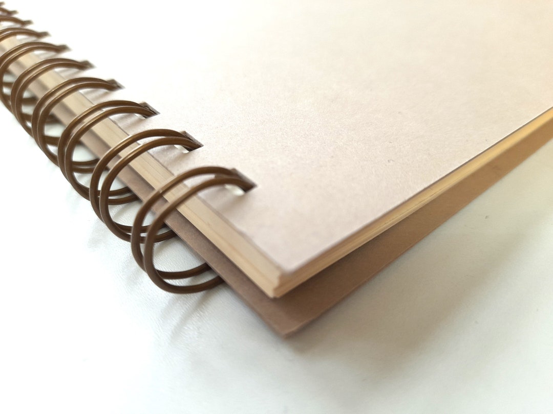 Large Square Cream Card Page Blank Junk Journal Notebook With Smooth ...