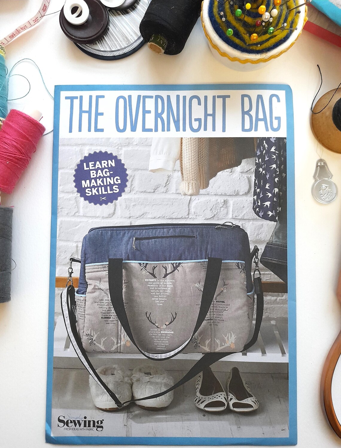 Overnight Bag Sewing Pattern, Simply Sewing Pattern, Tote Bag Sewing ...