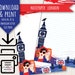 PRINTABLE Letter Writing Notepaper, London UK, Digital Letter Writing ...