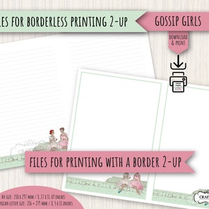 PRINTABLE Letter Writing Notepaper, Gossip Girls, Digital Letter ...