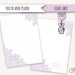 PRINTABLE Letter Writing Paper, Lilac Lace, Digital Letter Writing ...