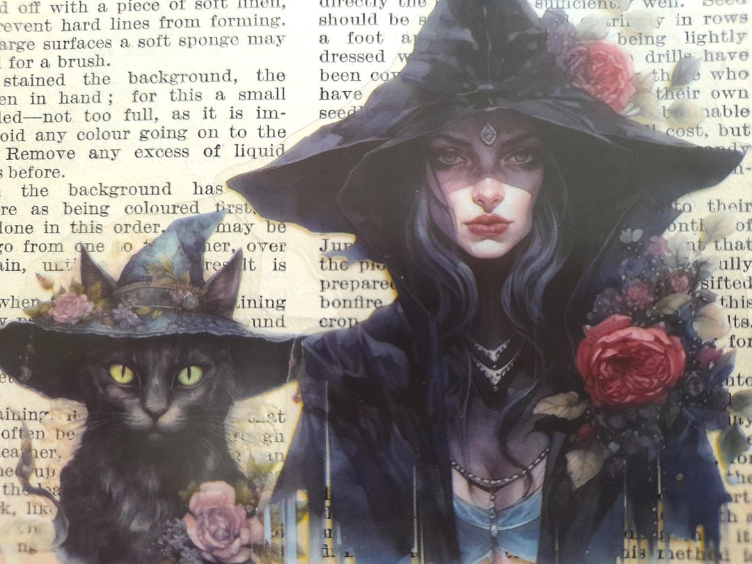 Dark and Delightful Gothic Witch and Friends Sticker Flakes, Large ...