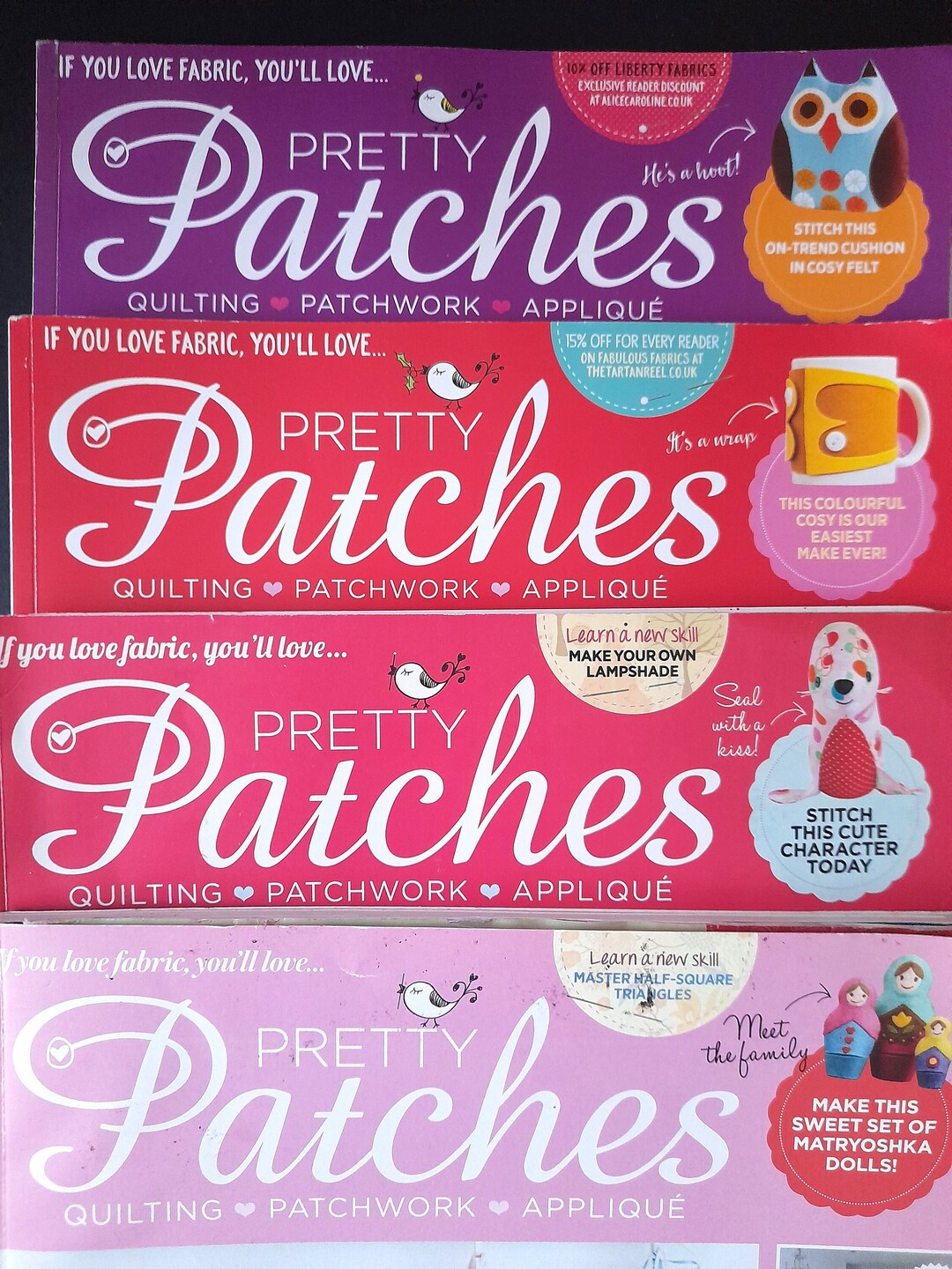 Pretty Patches Magazine, Project Book From 2015-17, Choice of Editions ...