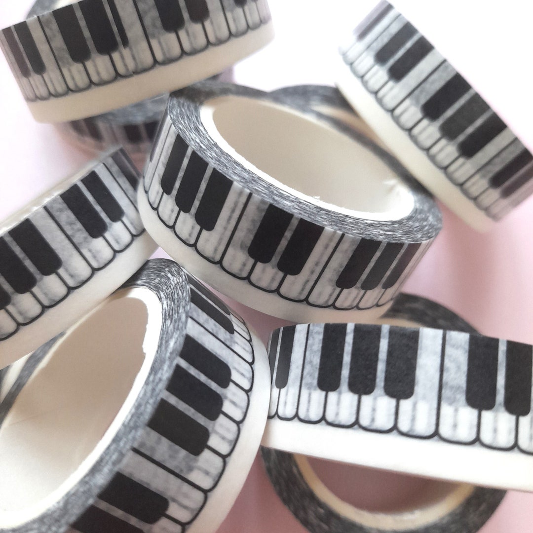Piano Keys Washi Tape, Musical Notes Washi Tape, Printed Masking Tape ...