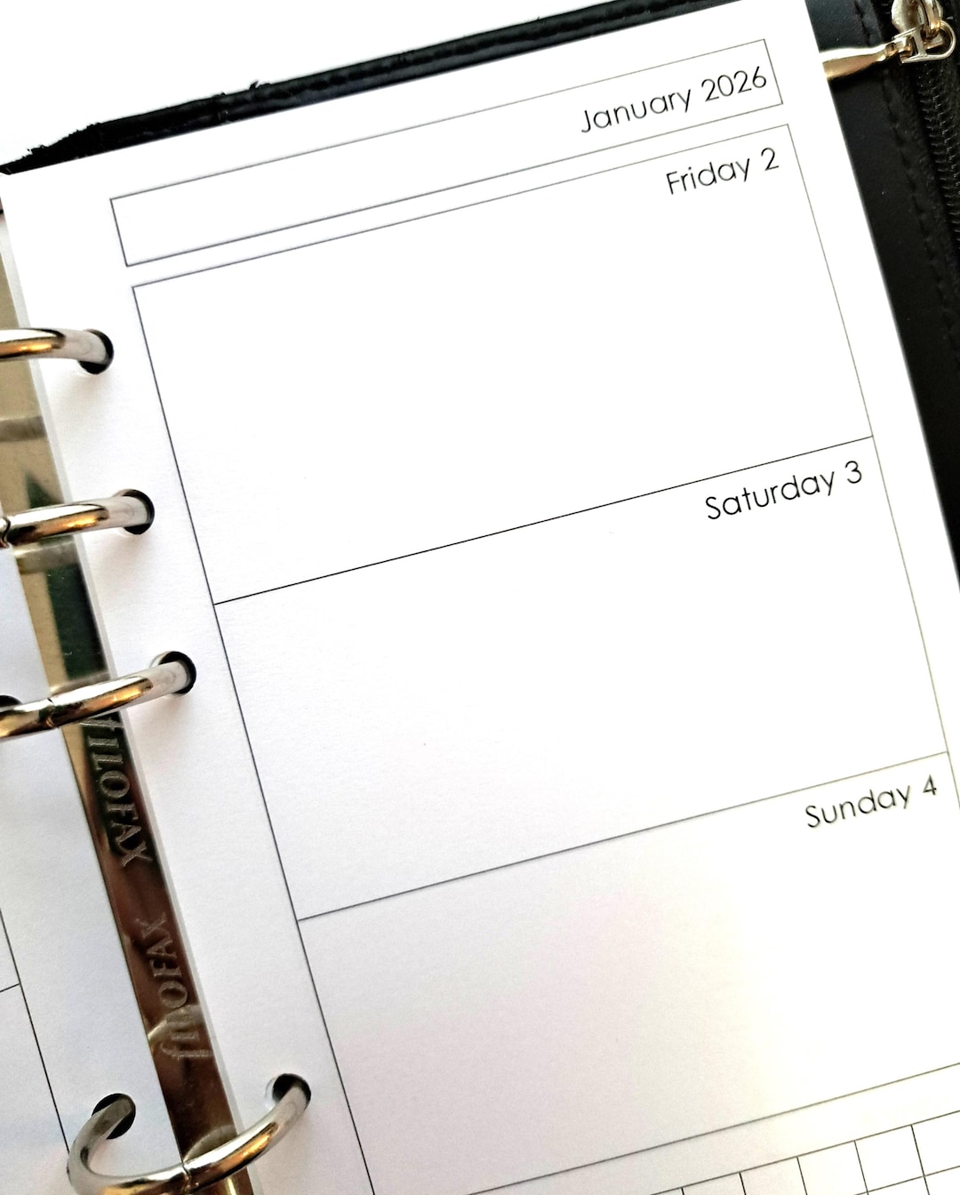 2026 Diary Refills, Plain White Pages, Week to View Layout, Printed ...