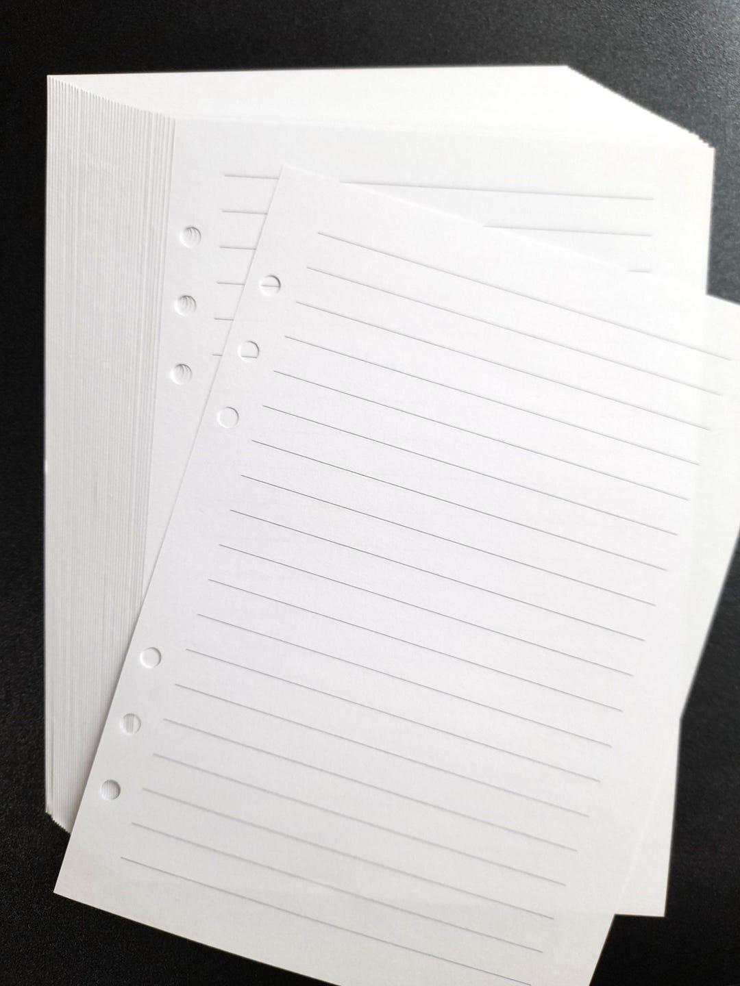 A5 White Paper, Wide Ruled Planner Paper Refill Paper Lined A5 Planner ...