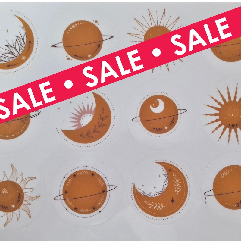 Sun Stickers - Etsy