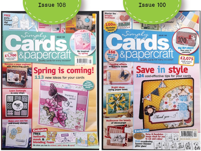 Simply Cards & Papercraft Magazine, Back Issues, Choice of Editions ...