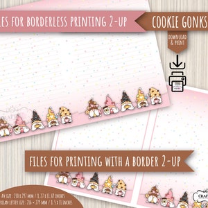 PRINTABLE Letter Writing Notepaper, Cookie Gonks, Coffee Gnomes ...