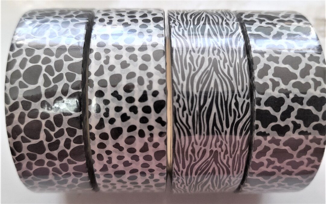 Monochrome Safari Animal Print Washi Tape, Printed Masking Tape, Zebra ...