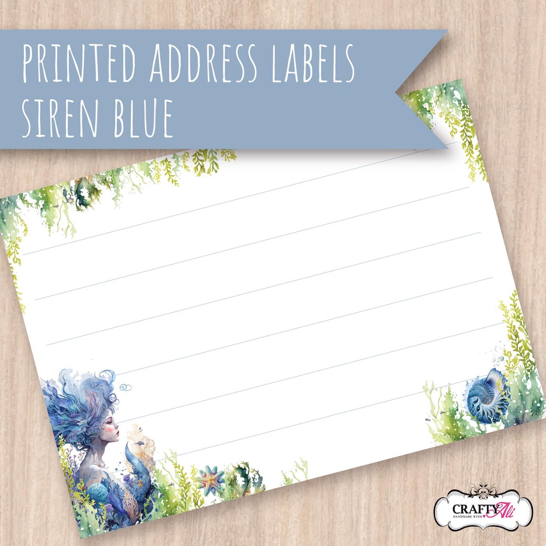 Siren Self Adhesive Address Labels, Blank Parcel Labels, Pack of 10 ...