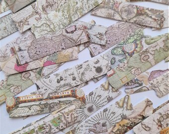 Old Map Stickers - Etsy