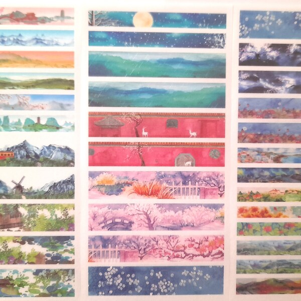 Journal Scenery Stickers - Etsy