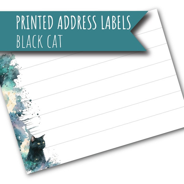 Cat Address Labels - Etsy