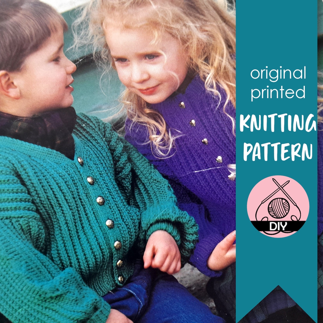 Patons Cardigan Knitting Pattern for Children, Pattern Number PBN C ...