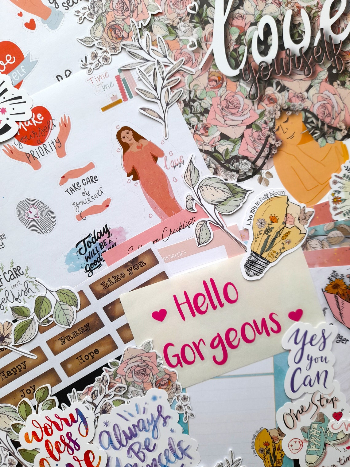 Planner Stationery Craft Bundle Kit - Positivity Hello Gorgeous ...