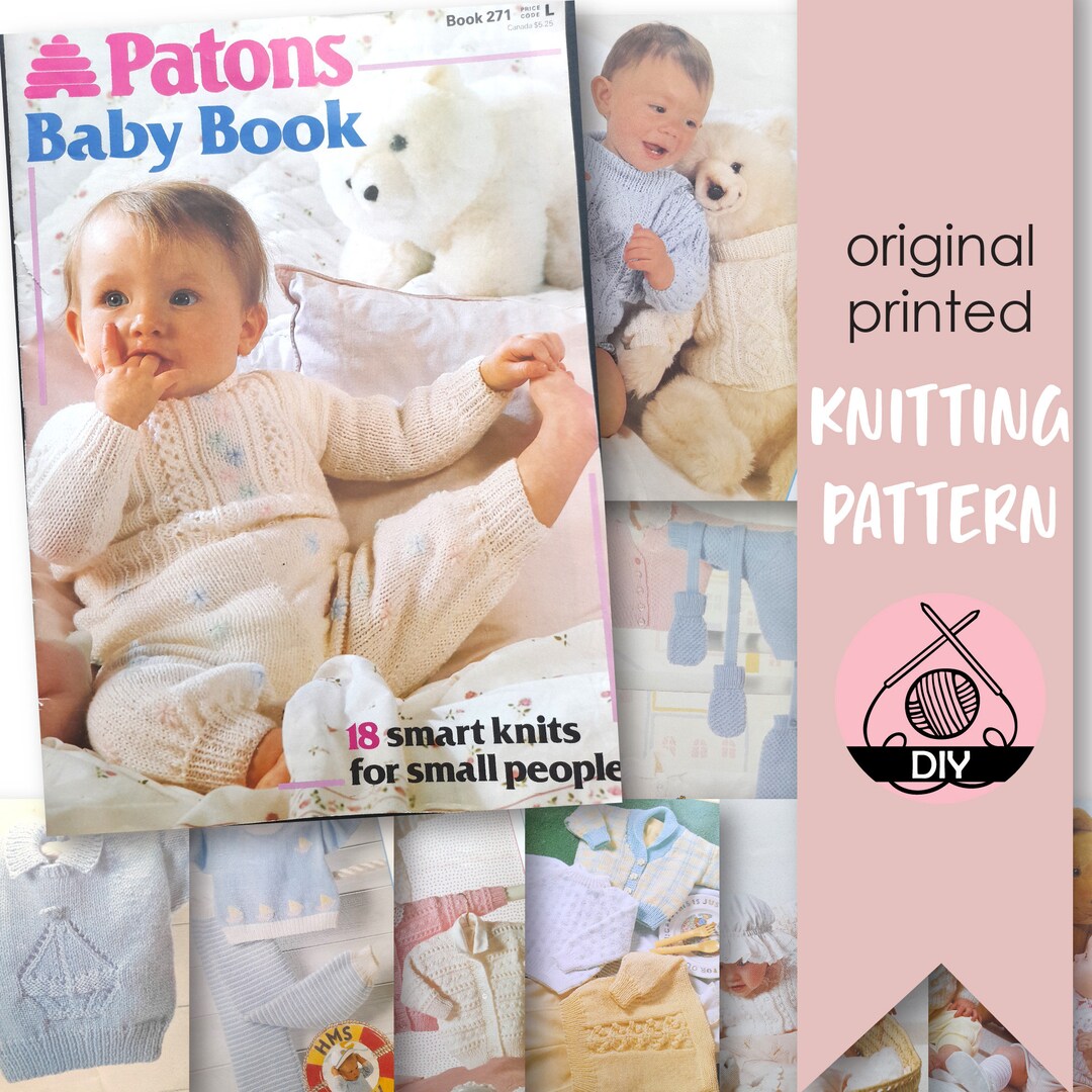 Patons Baby Book of Knitting Patterns No. 271, 18 Designs in Double ...