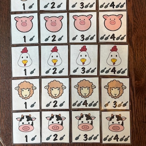 Feed the Farm Animal Bin Cards Digital File ONLY | Instant Download ...