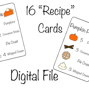 Pumpkin Pie Sensory Bin Digital Download Cards Only - Etsy