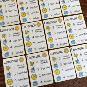 Card Only | Lemonade Sensory Bin Recipe Cards - Etsy