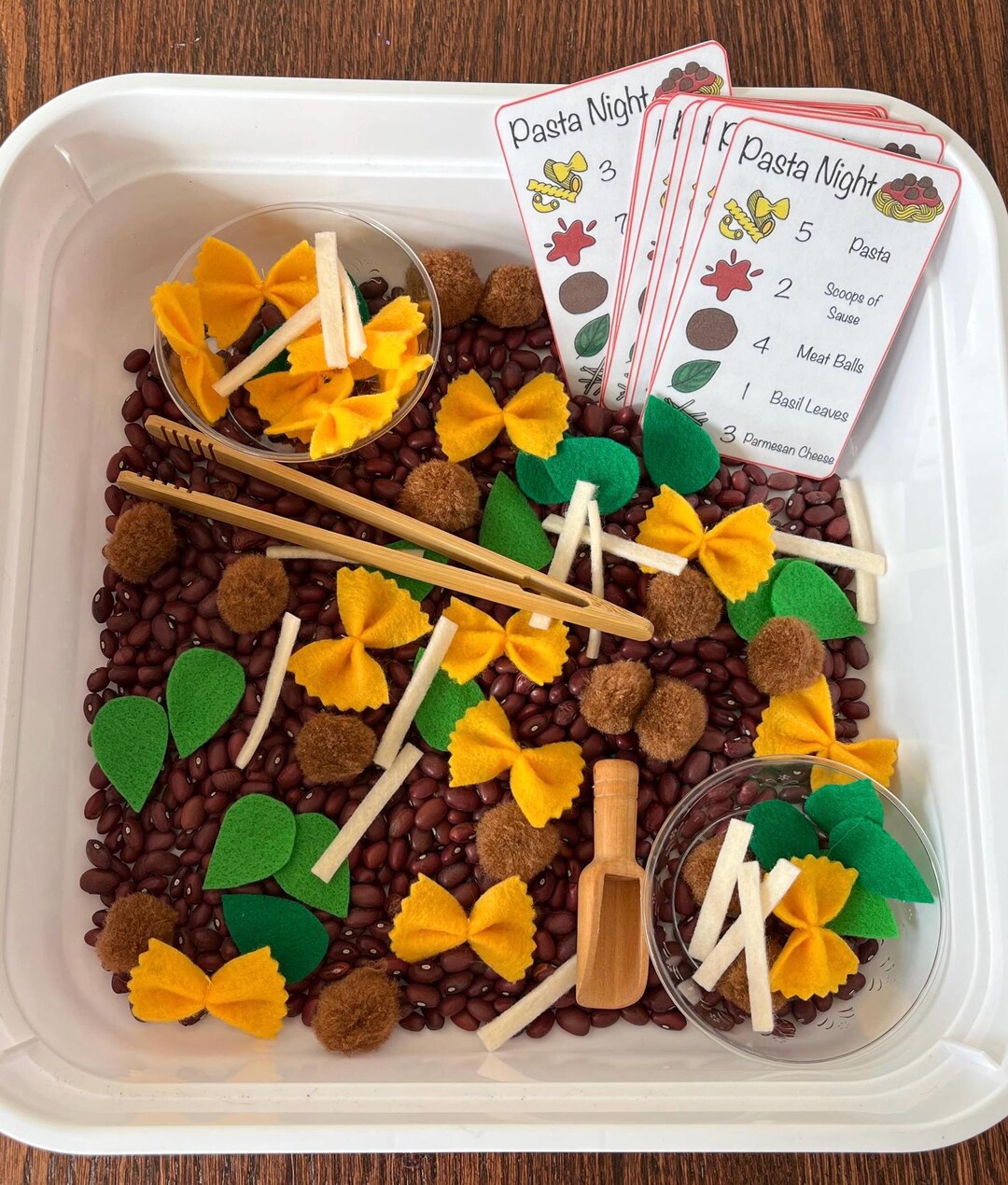 Pasta Night Sensory Bin | Spaghetti Play | Preschool Play | Homeschool ...