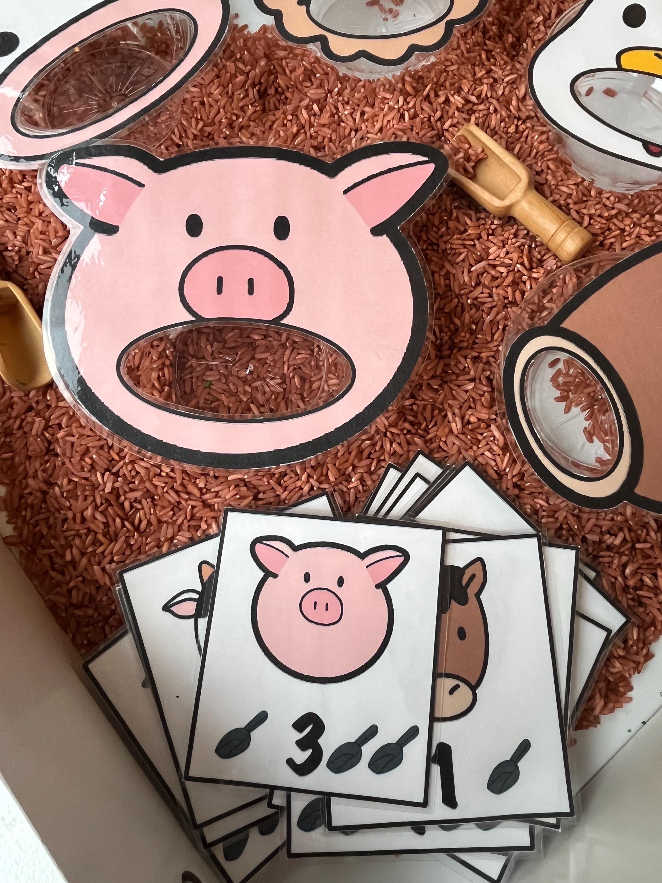 Feed the Farm Animal Bin Cards Digital File ONLY | Instant Download ...