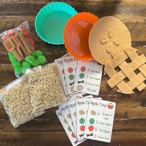 Make a Apple Pie | Sensory Bin | Preschool Fall Unit Study Game ...