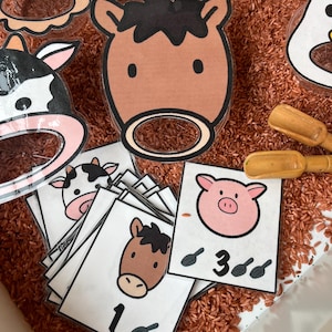 Feed the Farm Animals Sensory Bin | Sensory Bin | Preschool Holiday ...