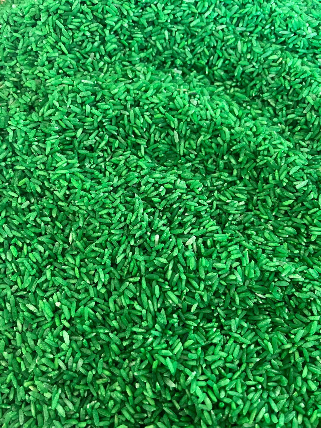 Green Sensory Bin Rice Filler | Hand Dyed Rice | Sensory Table ...