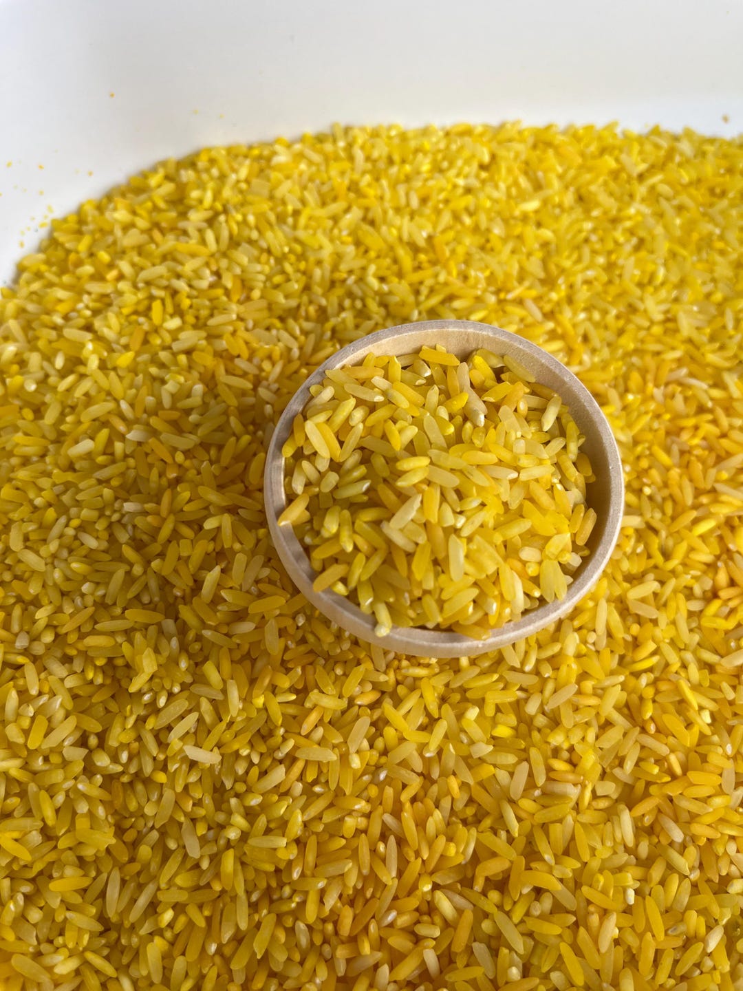 Yellow Sensory Bin Rice Filler | Hand Dyed Rice | Sensory Table ...
