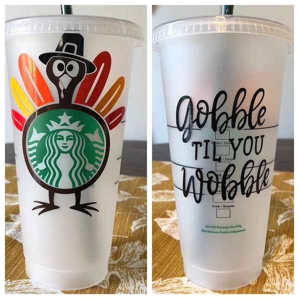 Fall Starbucks Cup - Etsy