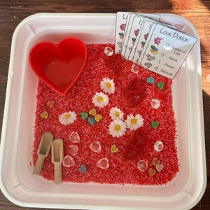 Valentine’s Day Sensory Bin | Sensory Bin | Preschool Winter Game ...
