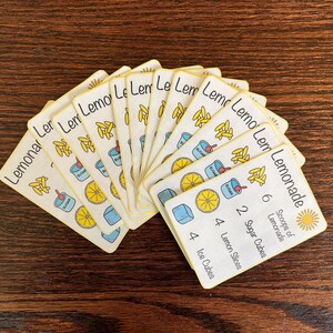 Card Only | Lemonade Sensory Bin Recipe Cards - Etsy