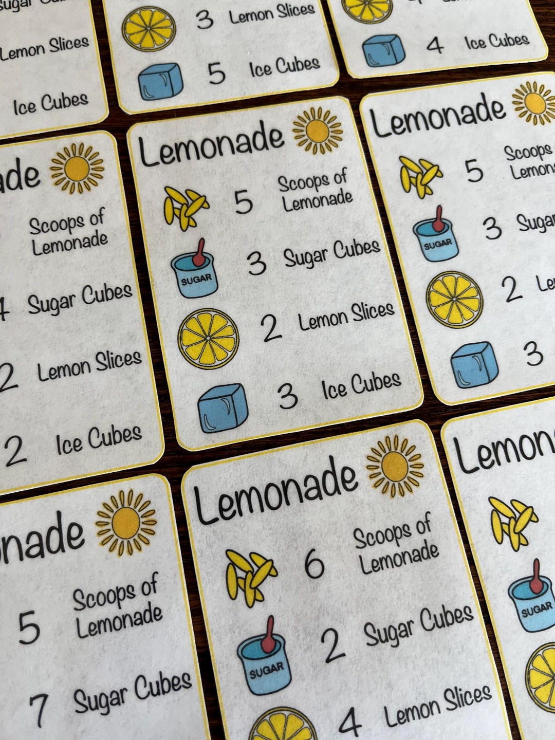 Card Only | Lemonade Sensory Bin Recipe Cards - Etsy
