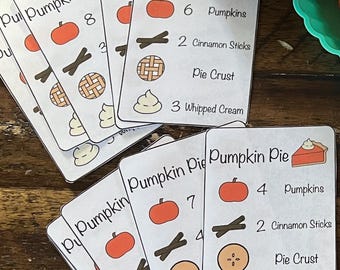 Pumpkin Pie Sensory Bin Recipe Cards DIGITAL DOWNLOAD ONLY - Etsy