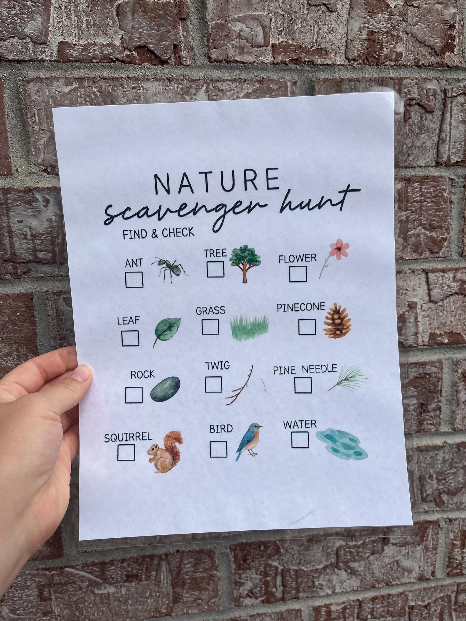 Nature Scavenger Hunt for Toddlers and Kids: Outdoor Activity (digital ...