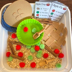 Make a Apple Pie | Sensory Bin | Preschool Fall Unit Study Game ...